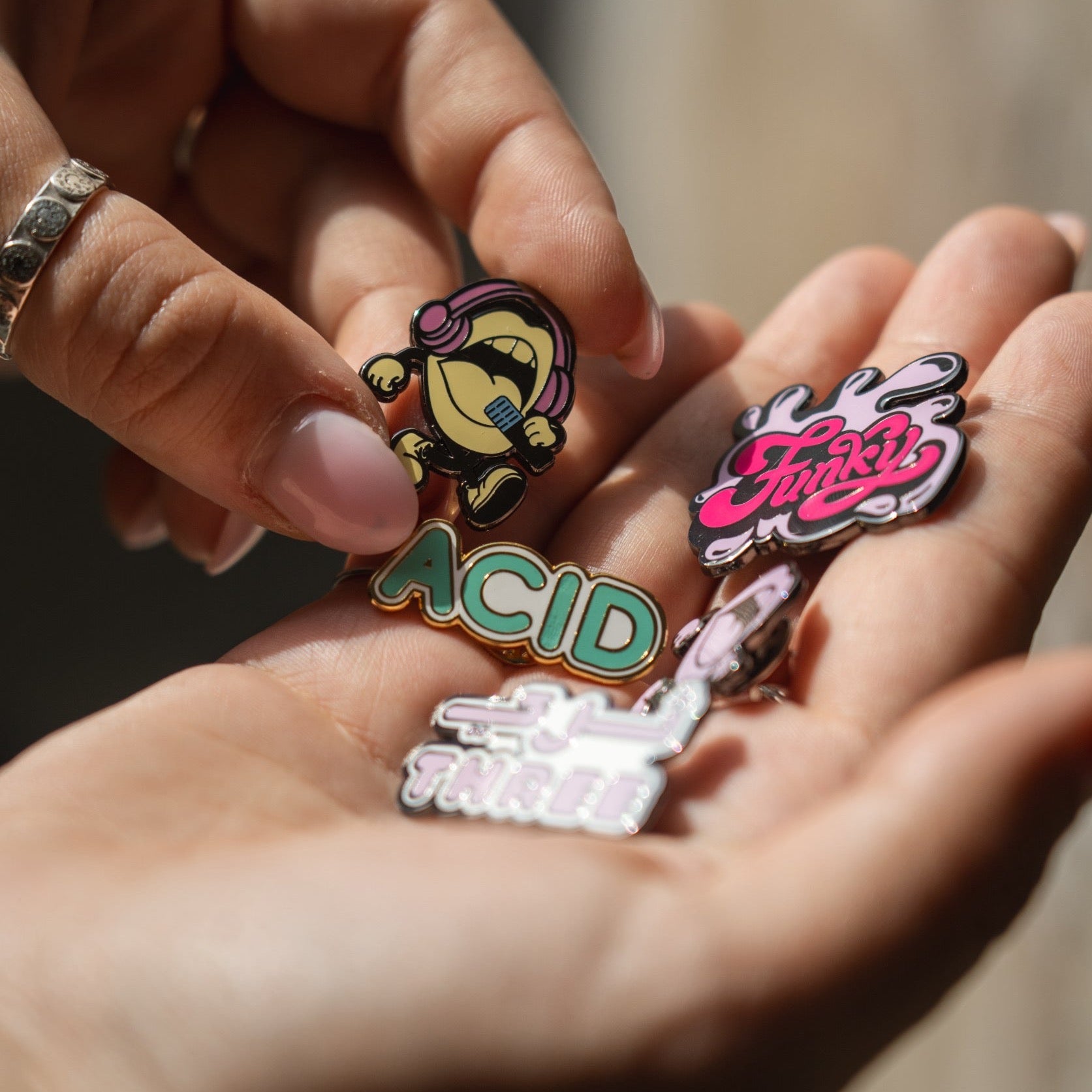 THREE Pins Set - Fun Merch By THREE Coffee